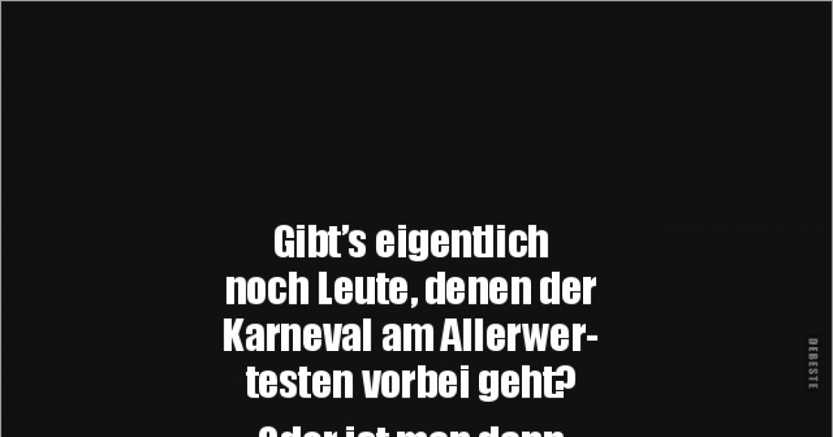 karneval Witze und Sprüche - DEBESTE.de