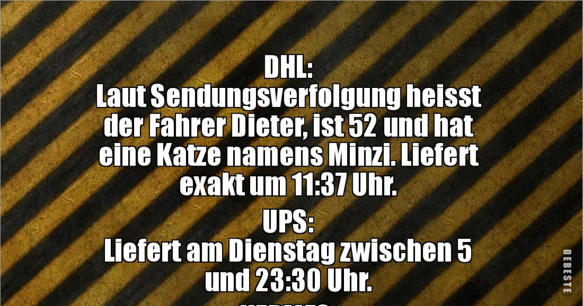 Neue Bilder und Memes - Dhl - lustig, kostenlos - DEBESTE.de