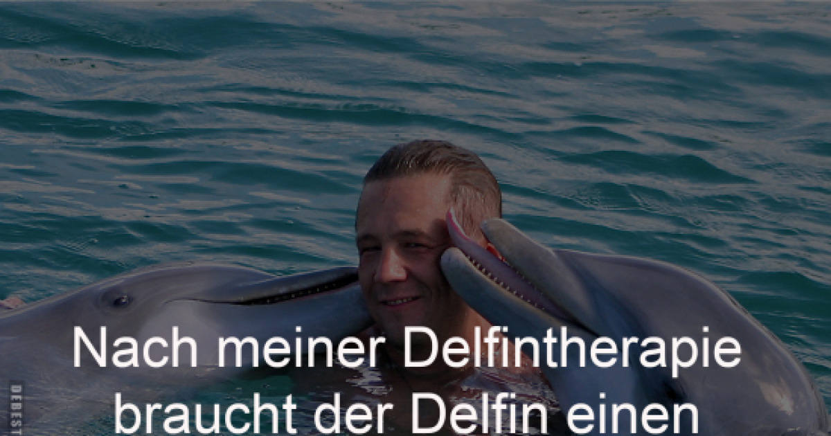 Neue Bilder und Memes - Delfintherapie - lustig, kostenlos - DEBESTE.de