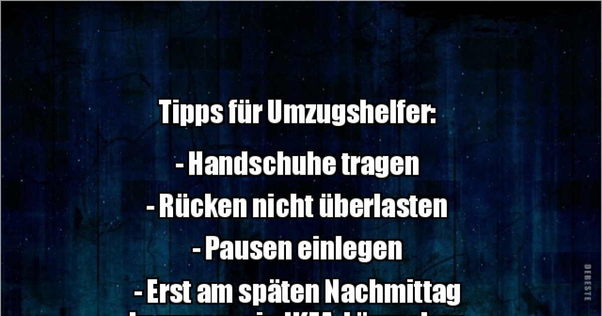 Neue Bilder und Memes - Für Umzug - lustig, kostenlos - DEBESTE.de