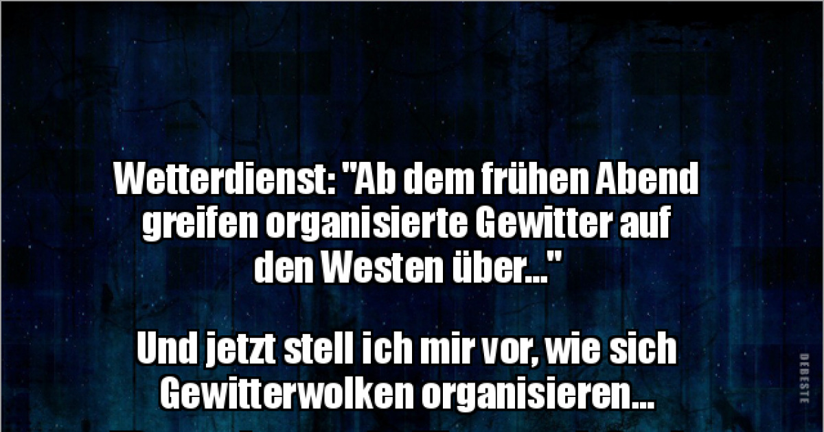 Spruche Uber Gewitter