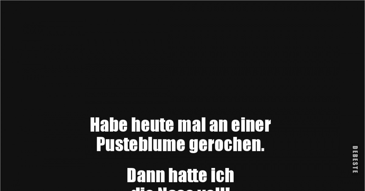 Neue Bilder und Memes - Nase Voll - lustig, kostenlos - DEBESTE.de