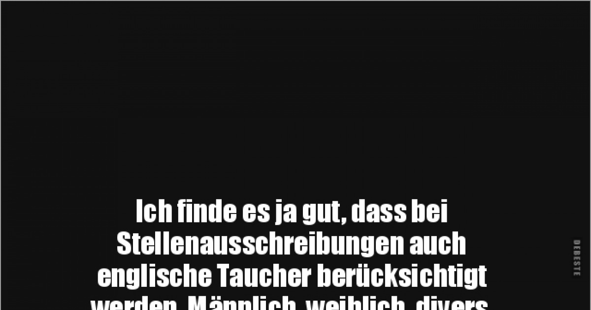 taucher Witze und Sprüche - DEBESTE.de