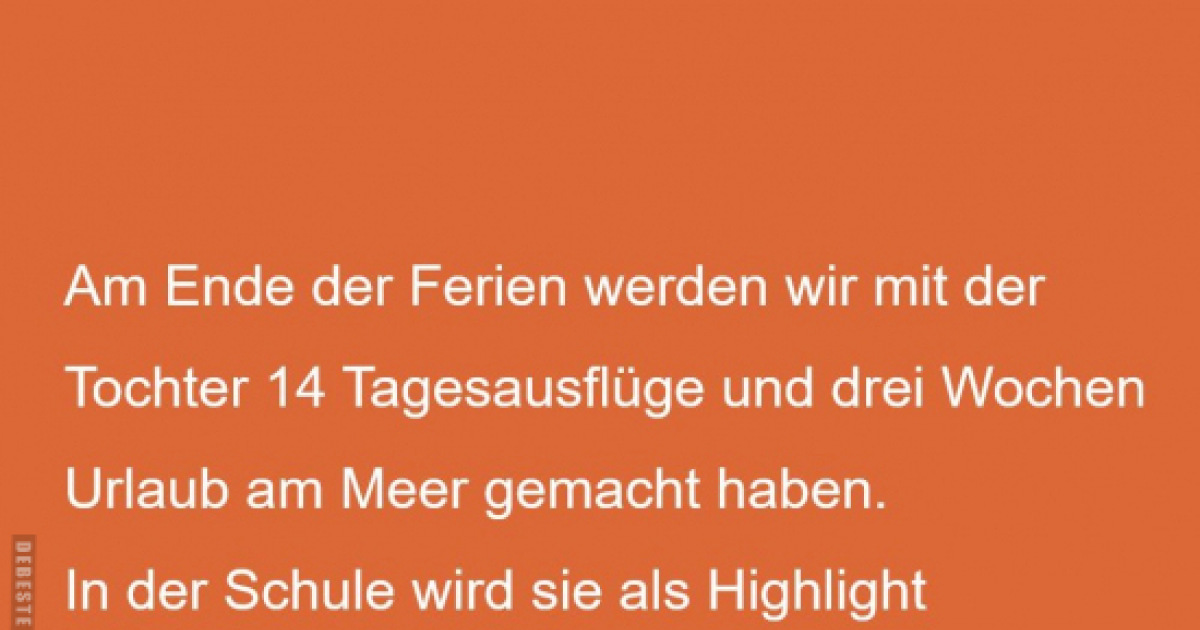 Neue Bilder und Memes - Urlaub Am Meer - lustig, kostenlos - DEBESTE.de
