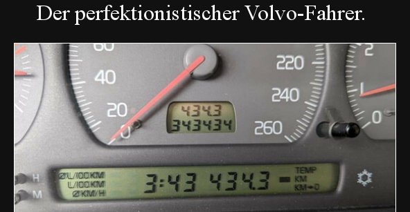 Der perfekte Volvo-Fahrer. - DEBESTE.de