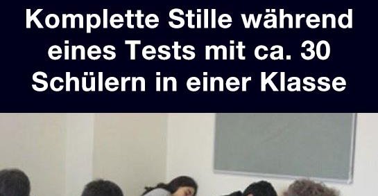 Komplette Stille während eines Tests.. | Lustige Bilder, Sprüche, Witze ...