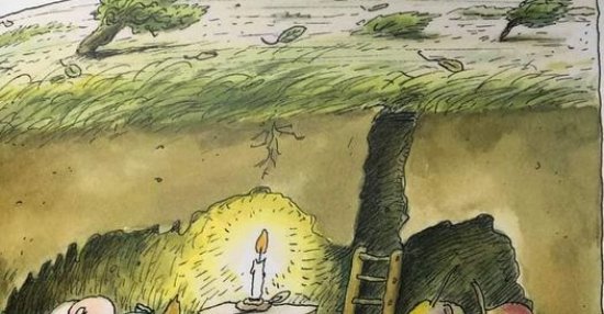 Über der Erde braust der Sturm, unter der Erde haust Herr Wurm Hat ...