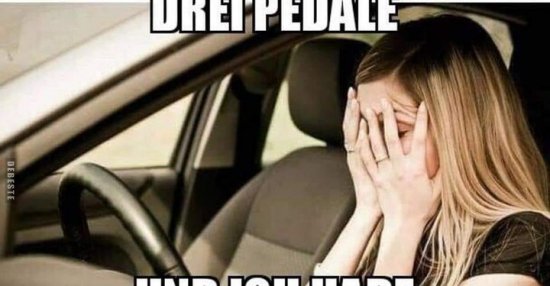 Drei Pedale... und ich habe nur zwei Beine. - DEBESTE.de