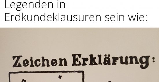 Legenden in Erdkundeklausuren sein wie: Zeichen Erklärung: - DEBESTE.de