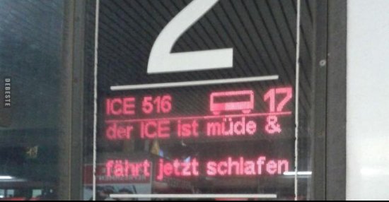 Der ICE ist müde - ICE 516 - DEBESTE.de