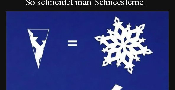 So schneidet man Schneesterne.. - DEBESTE.de