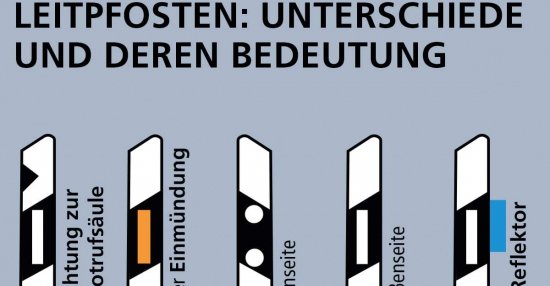 Schwarzen Pfeilen Auf Den Leitpfosten