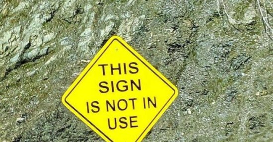 THIS SIGN IS NOT IN USE - DEBESTE.de