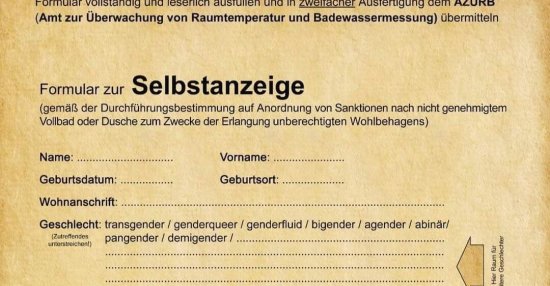Formular zur Selbstanzeige - DEBESTE.de