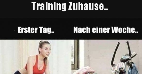Training Zuhause.. | Lustige Bilder, Sprüche, Witze, echt lustig