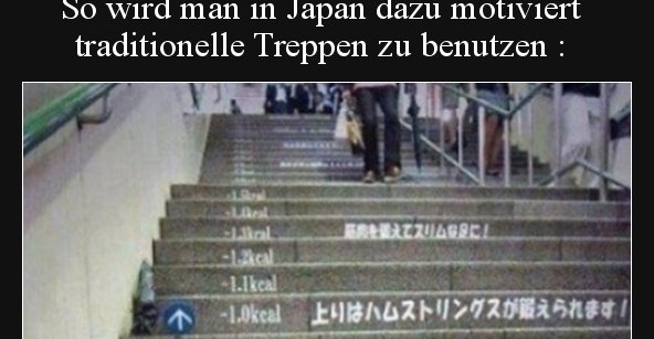 So wird man in Japan dazu motiviert traditionelle Treppen.. | Lustige ...