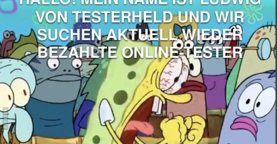 Hallo! Mein Name ist Ludwig von Testerheld und wir suchen aktuell ...
