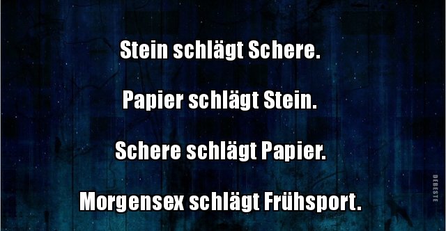 Stein schlägt Schere. Papier schlägt Stein.Schere.. | Lustige Bilder ...