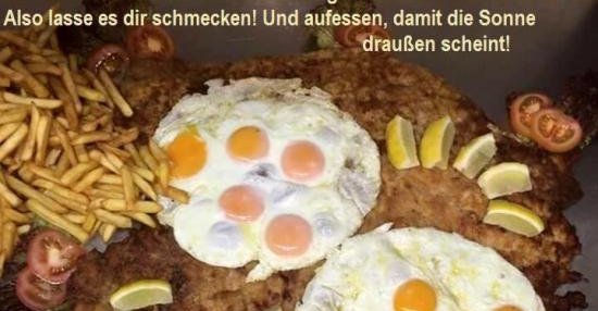 Ich habe dir heute ein Schnitzelchen gebraten! | Lustige Bilder ...