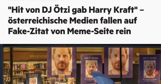 Hit von DJ Ötzi gab Harry Kraft - österreichische Medien fallen auf ...