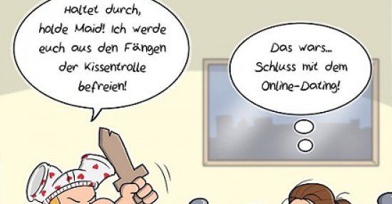 Haltet durch, holde Maid! Ich werde euch aus den Fängen der.. | Lustige ...