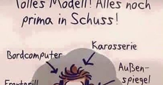 Tolles Modell! Alles noch prima in Schluss! | Lustige Bilder, Sprüche ...