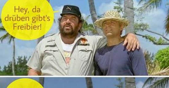 Hey, da früben gibt's Freibier! | Lustige Bilder, Sprüche, Witze, echt ...