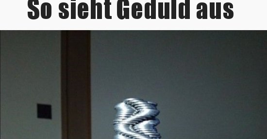 So sieht Geduld aus.. | Lustige Bilder, Sprüche, Witze, echt lustig