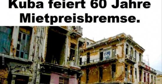 Kuba feiert 60 Jahre Mietpreisbremse. - DEBESTE.de