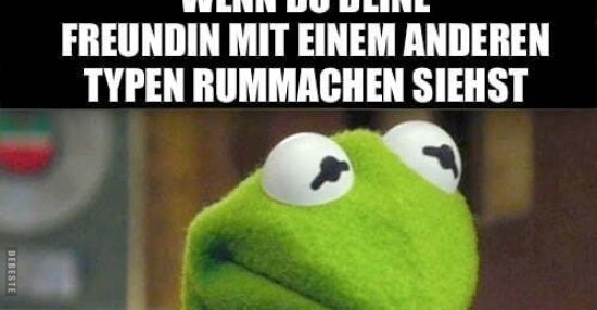 Wenn du deine Freundin mit einem anderen Typen rummachen siehst, aber ...