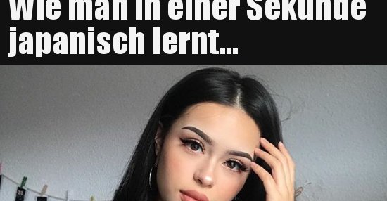 Wie man in einer Sekunde japanisch lernt... | Lustige Bilder, Sprüche ...