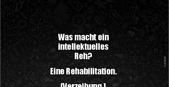 Was macht ein intellektuelles Reh?... | Lustige Bilder, Sprüche, Witze ...