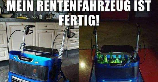 Mein Rentenfahrzeug ist fertig! | Lustige Bilder, Sprüche, Witze, echt ...
