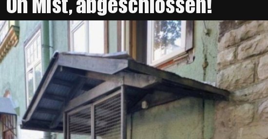 Oh Mist, abgeschlossen!.. | Lustige Bilder, Sprüche, Witze, echt lustig