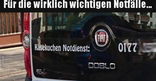 Für die wirklich wichtigen Notfälle... | Lustige Bilder, Sprüche, Witze ...