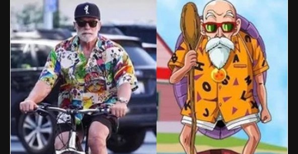Arnold Schwarzenegger sieht mehr und mehr aus wie "Master Roshi ...