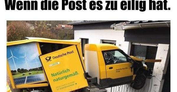 Wenn die Post es zu eilig hat.. | Lustige Bilder, Sprüche, Witze, echt ...