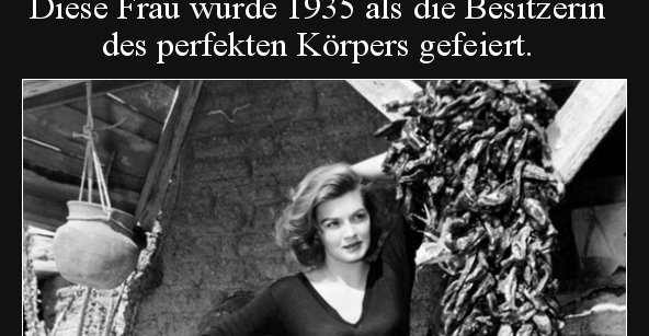 Diese Frau wurde 1935 als die Besitzerin des perfekten Körpers gefeiert ...