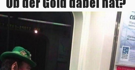 Ob der Gold dabei hat?.. | Lustige Bilder, Sprüche, Witze, echt lustig