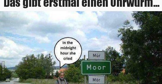 Das gibt erstmal einen Ohrwurm... | Lustige Bilder, Sprüche, Witze ...