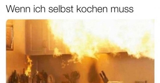 Wenn ich selbst kochen muss.. | Lustige Bilder, Sprüche, Witze, echt lustig