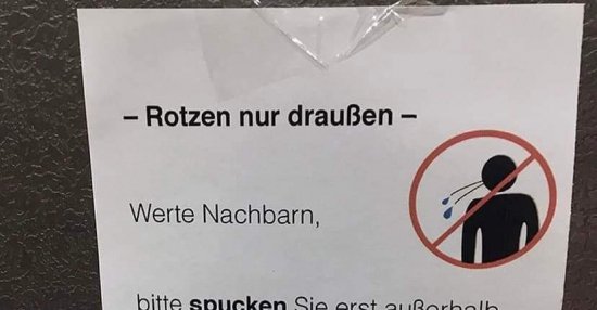 Rotzen nur draußen - DEBESTE.de