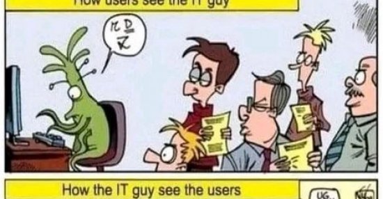 How users see the IT guy..How the IT guy see the users - DEBESTE.de