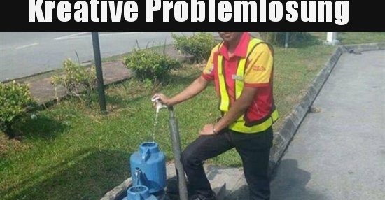 Kreative Problemlösung.. | Lustige Bilder, Sprüche, Witze, echt lustig