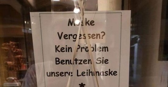 Maske Vergessen? Kein Problem.. | Lustige Bilder, Sprüche, Witze, echt ...