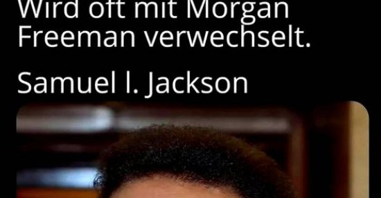 Wird oft mit Morgan Freeman verwechselt. Samuel L. Jackson - DEBESTE.de