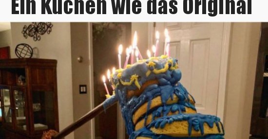 Ein Kuchen wie das Original.. | Lustige Bilder, Sprüche, Witze, echt lustig