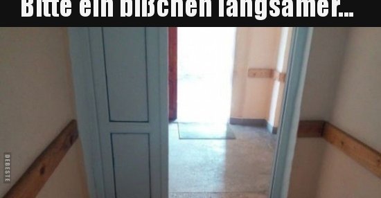Bitte ein bißchen langsamer.. | Lustige Bilder, Sprüche, Witze, echt lustig
