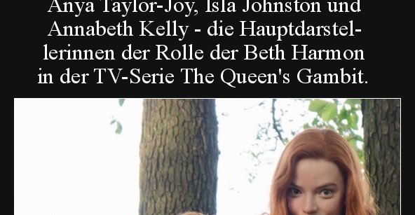 Anya Taylor-Joy, Isla Johnston und Annabeth Kelly - die.. - DEBESTE.de
