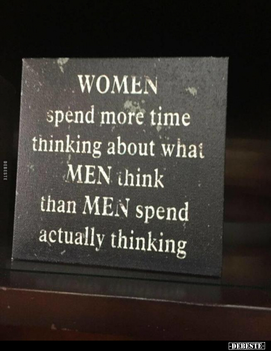 Women spend more time thinking about what men think than men actually ...